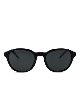 Emporio Armani lunettes de soleil &agrave; monture ronde - Noir