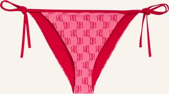 HUGO BOSS Hugo Bikini Bottoms Monogram Side Tie Regular Fit pink