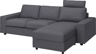 IKEA VIMLE 3er-Sofa mit Récamiere