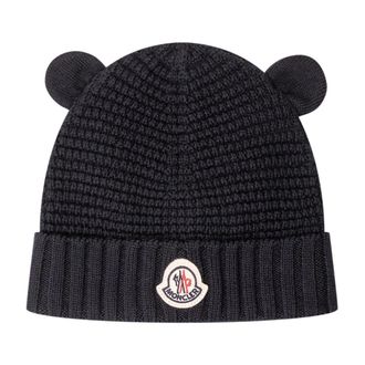Moncler Beanie mit Ohren-Detail - - Accessories - unisex - Blau - 2XS
