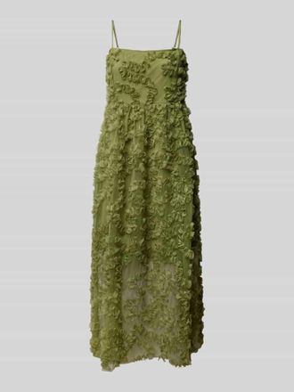 Vila Knielanges Kleid mit Strukturmuster Modell LEONORA