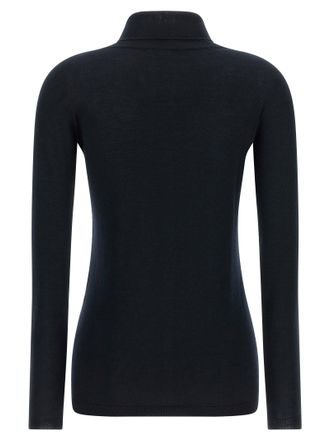 Fabiana Filippi Cashmere and Silk Turtleneck Sweater - Black