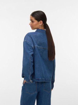 Vero Moda Jeansjacke VMJAMIE LS DENIM SHACKET MIX NOOS Baumwollmischung