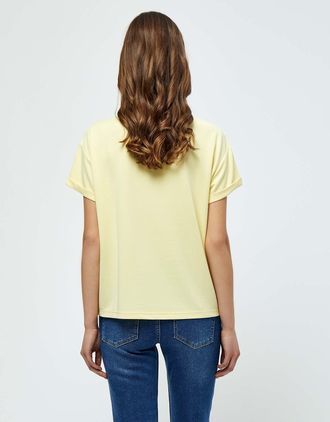 Desires Womens,Bini Tee, 6040 PALE YELLOW,M