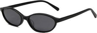 Generic Lunettes De Soleil R&eacute;tro Ovales &Agrave; Petite Monture For Hommes Et Femmes, Sports De Plein Air, Polaris&eacute;es, Conduite, Vacances(Black)