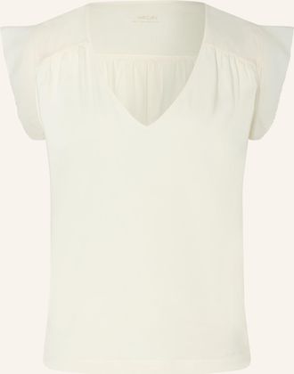 Marc Cain Top Im Materialmix weiss