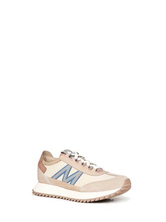 Moncler Mens Sneakers Pacey2 Beige Suede And Nubuck Calf Leather Trainers
