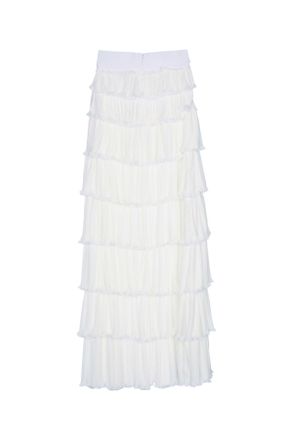 Elisabetta Franchi Lunga Skirt - White
