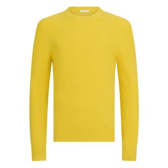 Malo Rundhalspullover - - Knitwear - Herren - Gelb - 3XL