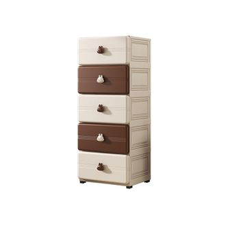 Generic Sideboard mit gro&szlig;em Fassungsverm&ouml;gen, Kunststoff-Aufbewahrungsschrank mit Rollen for einfaches Verschieben, geeignet for Wohn- und Schlafzimmer(45x38