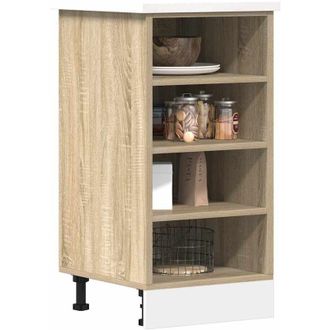 vidaXL Vidaxl - Armoire basse ch&ecirc;ne sonoma 40x44,5x81,5 cm bois ding&eacute;nierie