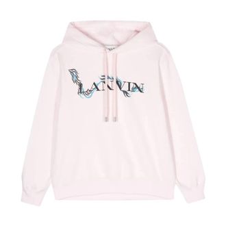 Lanvin Klassischer bedruckter Hoodie - - Sweatshirts & Hoodies - Damen - Rosa - S