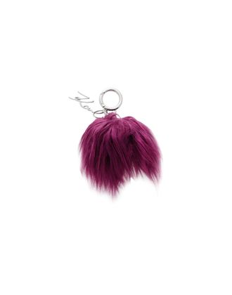 Karl Lagerfeld K/SIGNATURE FAUX FUR KEYCHAIN