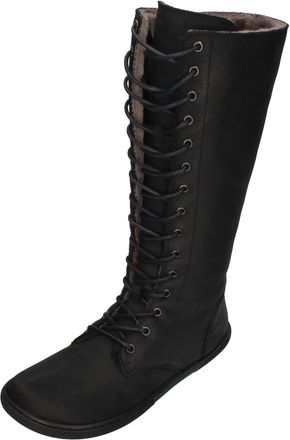 Koel Damenschuhe - Barefoot Stiefel Flora Lambswool - Black, Gr&ouml;&szlig;e:38 EU
