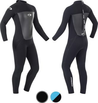 Osprey Origin Neoprenanzug Damen 5mm Lang Winter Wetsuit und Surfanzug, Schwarz, Extra groß (XL)