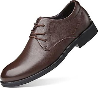 Generic Chaussures habill&eacute;es for Hommes, lac&eacute;es, Bout Rond Poli, Derbies en Cuir antid&eacute;rapant, Basses, for Les f&ecirc;tes.(Marron,39 EU)