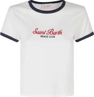 MC2 Saint Barth Femme, Tops, Blanc, Taille: 42 FR Emilie String T-shirt