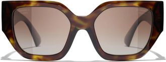 Chanel Schmetterlingssonnenbrille - - Accessories - Damen - Braun - 54 MM