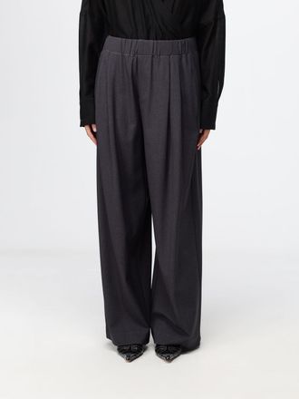 Eleh Weit geschnittene High-Waist-Jerseyhose mit Bundfalten