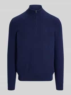 Polo Ralph Lauren Regular Fit Troyer aus Baumwoll-Mix mit Logo-Stitching