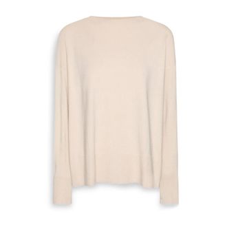 Elena Miro Pull ras-du-cou en viscose - Femme - Pulls - Beige - Taille: 40 FR
