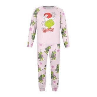 Generic Le Grinch Pyjama Noel Famille De Grinch Enfant Chaud Et Doux The Noël Homme Garcon Bebe Coton Hiver Femme Pull Adulte Assorti Couple Ensemble Deguisem
