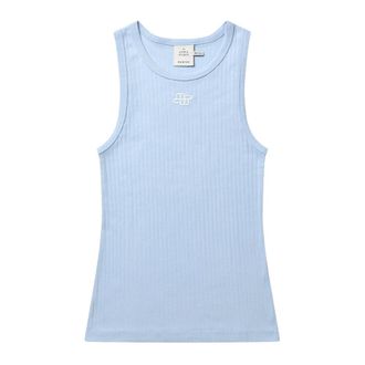 Munthe Blaues Tezza Top mit Logodetail - - Tops - Damen - Blau - L