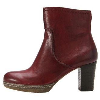 Gabor Dunkelrote Leder-Stiefeletten - - Shoes - Damen - Rot - 35 EU
