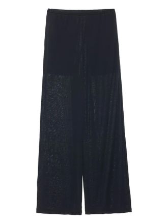 Toteme pantalon &agrave; taille &eacute;lastiqu&eacute;e - Noir