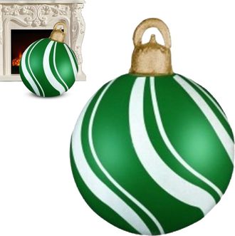 Generic Aufblasbare Weihnachtskugeln, 60 cm, Dekoration f&uuml;r Partys zum Aufblasen, Weihnachtskugeln, wasserdicht, f&uuml;r Wohnzimmer, Haust&uuml;r, Neujahr, Innenbereic