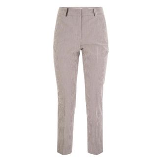 PESERICO Femme, Pantalons, Brun, Taille: 38 FR 4718 Pant