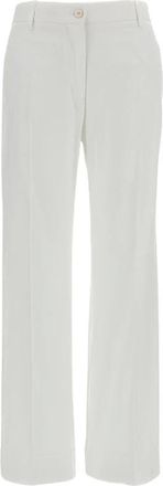 Alberto Biani Femme, Pantalons, Blanc, Taille: 40 FR Pantalon Droit