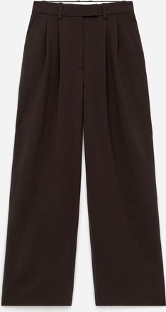 Arket Elegante Hose Mit Weitem Bein -Braun