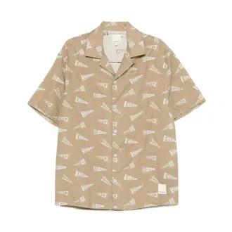 Giorgio Armani Homme, Chemises, Beige, Taille: S Short Sleeve Chemises