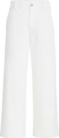 Brunello Cucinelli Femme, Pantalons, Blanc, Taille: 34 FR Pantalon Chino Court