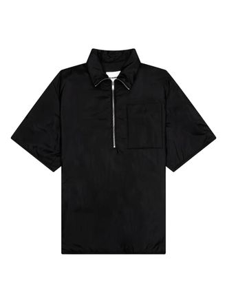 Jil Sander Hemd mit Rei&szlig;verschlusstaschen - Schwarz