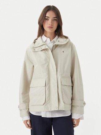 Tommy Hilfiger &Uuml;bergangsjacke Utility WW0WW48612 Hellbeige Relaxed Fit