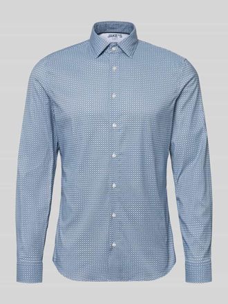 Jake*s Slim Fit Businesshemd mit Kentkragen
