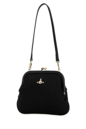 Vivienne Westwood Womens Black Fabric Shoulder Bag Borse A Mano