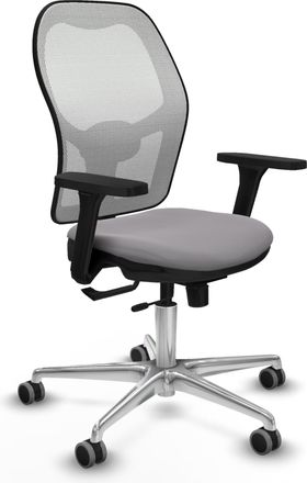 Piqueras y Crespo Arbeitsstuhl mit 3D-Armen, h&ouml;henverstellbare Lendenwirbelst&uuml;tze, ausgestattet mit Syncro/Traslack und eingespritztem Schaum, mit Rollen von 65 mm, Par