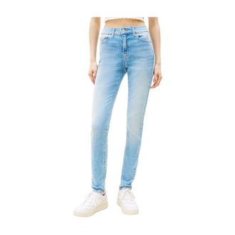 Tommy Hilfiger Moderne Skinny Jeans im klassischen Design - - Jeans - Damen - Blau - W25 L30