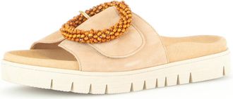 Gabor Damen Pantoletten, Frauen Slipper,Best Fitting,Gartenschuhe,Sommerschuhe,sommerclogs,Sandalen,Freizeitschuhe,Slides,Caramel,41 EU / 7.5 UK