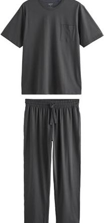 Next Homme Ensemble Pyjama Long en Jersey Gris Ardoise XS