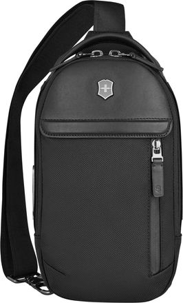 Victorinox by Swiss Army Architecture Urban2 Sling Bag, Kompakte Schultertasche zum Umh&auml;ngen, Verstellbarer Riemen, Praktische Innenf&auml;cher, Damen/Herren, Schwarz