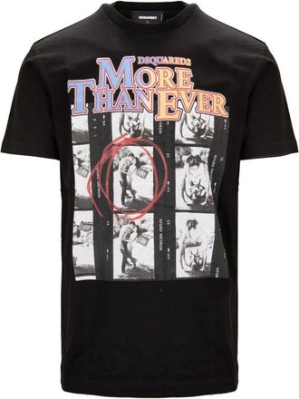 Dsquared2 Homme, Tops, Noir, Taille: S T-Shirt Coupe Standard