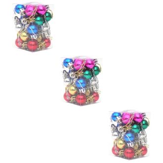 Cabilock 72 STK Weihnachtsbaum H&auml;ngen Gr&ouml;&szlig;e Mini-Disco-Kugeln Bunte Weihnachtsschmuck Weihnachtsdekorationskugel Ball Minis Weihnachtsbaum-h&auml;ngekugel Sub Kripp
