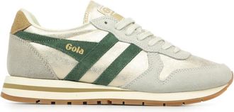 Gola Unisex Daytona Blaze Sneaker, Gold/Evergreen/Brown Sugar, 41 EU