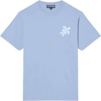 Vilebrequin Homme, Tops, Bleu, Taille: S Big Turtle Embroidery T-shirt