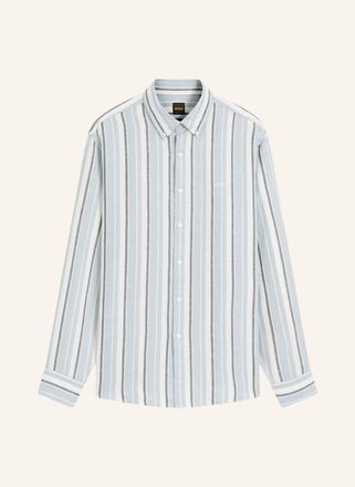 HUGO BOSS Hemd Ricoplus Regular Fit blau