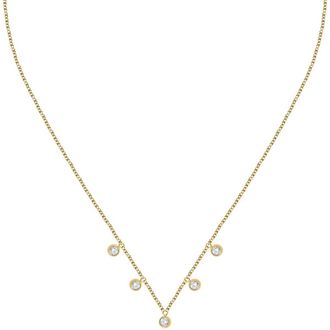 Cleor Collier en acier et zircon